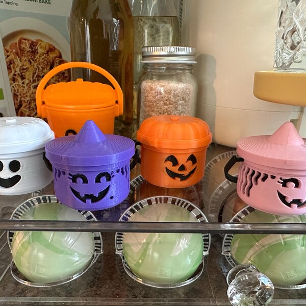 Straw Toppers Halloween Buckets With New Purple Vampire, Mummy ...
