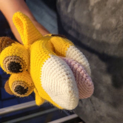 Crochet Pattern for a Giraffe Hand Puppet, Amigurumi Giraffe Puppet ...