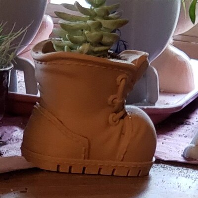 3D Printed Boot Planter - Etsy