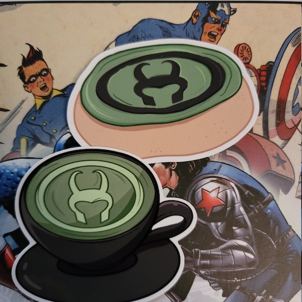 Loki Latte and Frosted Cookie Set - Etsy