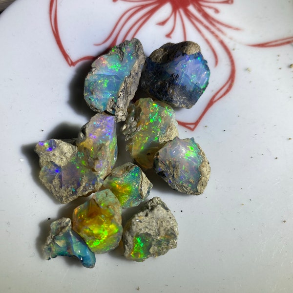 Opal Rough Raw Fire Crystal Opal Raw Stone, Opal Rough Lot, Opal Raw ...