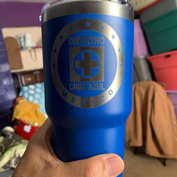 Cruz Azul Laser Engraved 30 Oz Tumbler: Soccer Fan Gift - Etsy