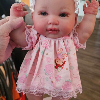 Newborn Baby White Ruffled Lace Socks With Pink/green Embroidered Trim ...