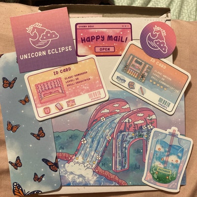 ID Card Aesthetic Vinyl Sticker Waterproof, Waterbottle, Kawaii ...