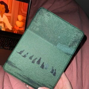 Green Black Cat Cute Kindle Case Custom for Paperwhite 1/2/3/4, Kindle ...