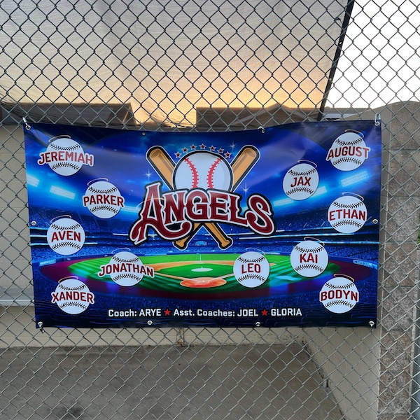 Softball Team Banner | T-ball Team Banner | Little League Team Banner ...