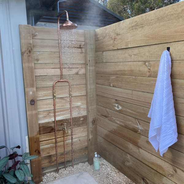 Unlacquered Copper Showerhead , Rain Shower Head , Showerhead , Copper ...