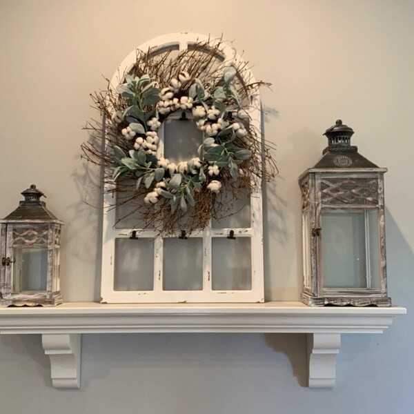 Farmhouse Decor, Wood Bead Garland With Tassels, Mother's Day Gift ...