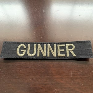 CUSTOM Embroidered NAME TAPE With Hook Fastener - Etsy