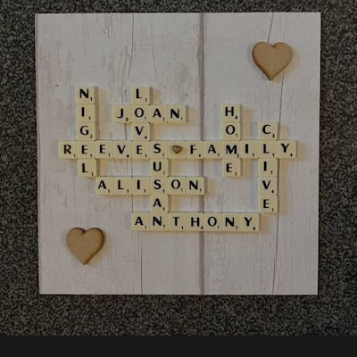 Dad Scrabble Birthday Card, Scrabble Birthday Card for Dad - Etsy