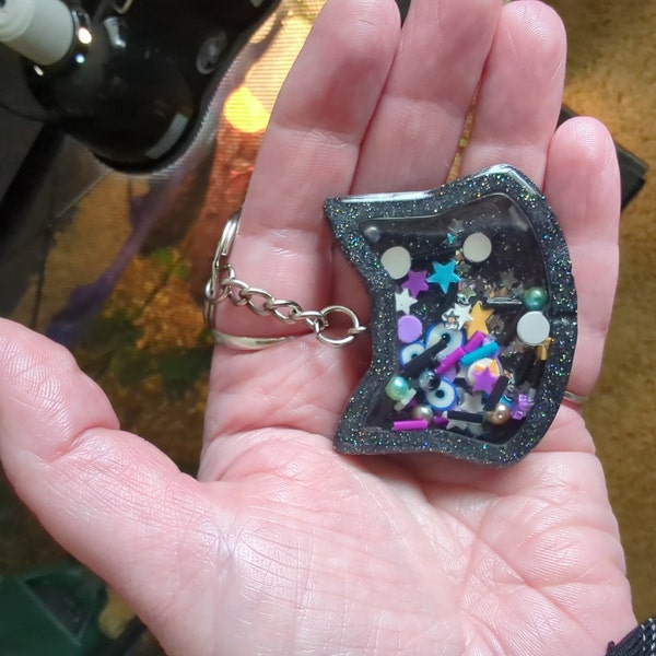 Crystal Ball Resin Shaker Kawaii Cute Resin Shaker, Shaker Keychain ...