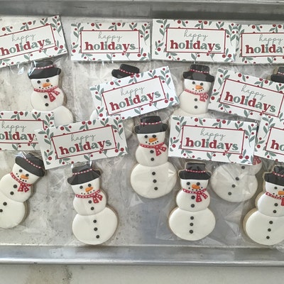 Printable Christmas Cookie Card-mini Cookie Card-cookie Card - Etsy