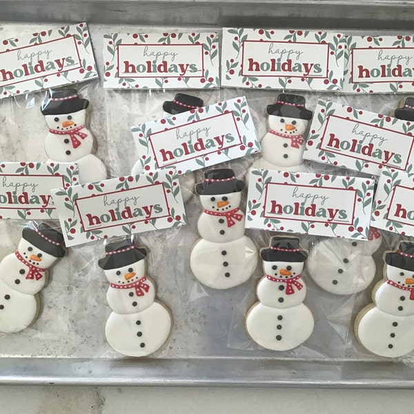 Printable Christmas Cookie Card-digital Christmas Cookie Card-mini ...