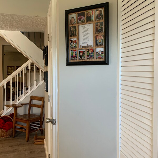 Baby First Year Personalized Frame - Holds Twelve 2.5" X 3.5" Newborn ...