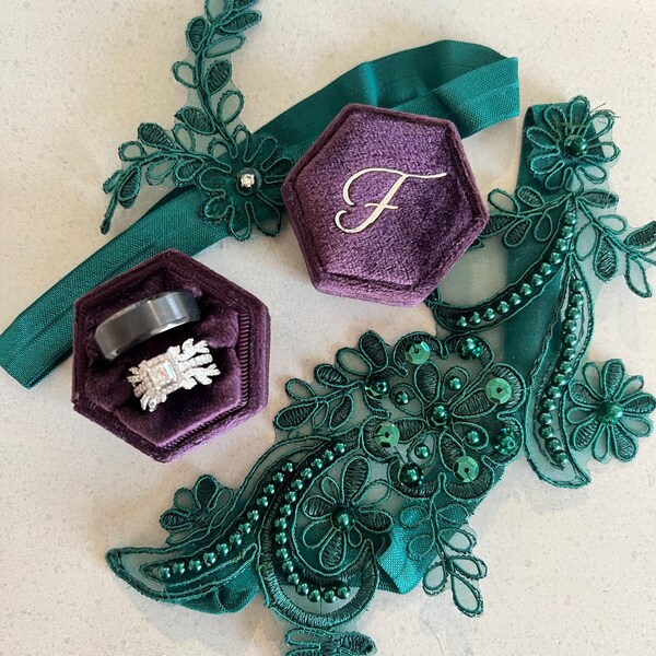 Hunter Lace Garter,greenwedding Garter ,hunter Green Wedding,green ...