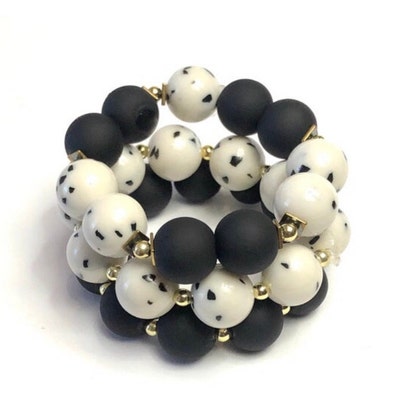 Dalmatian Beads 6mm 8mm 10mm 12mm Round White Mashan Candy Jade Beading Supply Earrings ...