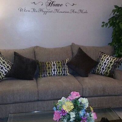 Vertical Home Sign Vinyl Wall Decal / Home Vinyl Decal / Home Vinyl ...