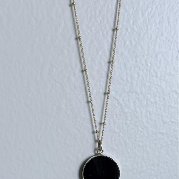 L Initial Necklace - Cursive "l" Initial Gold Pendant Necklace ...