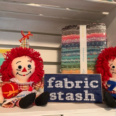 HABERDASHERY HAT Set of Two Finished Project Bags. Created From the ...