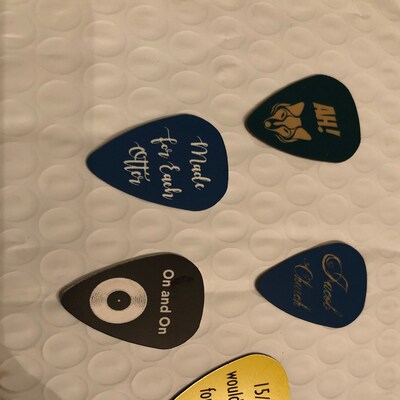 One 1 Brand New Custom Personalized Engraved Guitar Pick From Enhanced ...