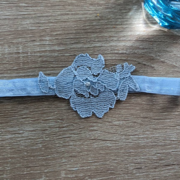 Blue Garter Wedding Garter Set, Bridal Garter Set Something Blue, Lace ...