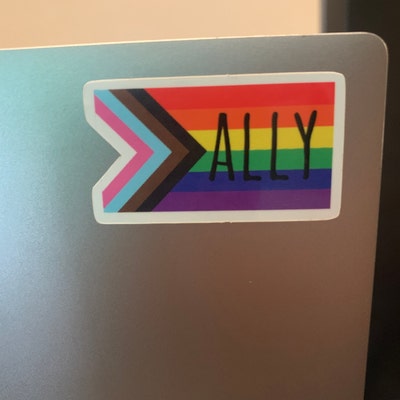 Ally Sticker LGBT Pride Ally Sticker LGBTQ Pride Month Rainbow Sticker ...