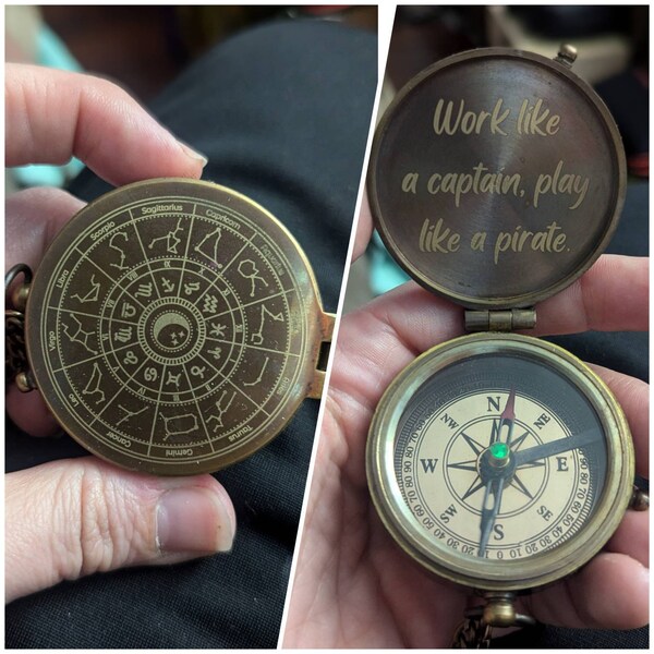 Personalized Compass, Engraved Compass, Custom Compass, Functional ...