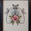 Lungs Embroidery Pattern PDF Lungs & Rose Embroidery Pdf Pattern ...