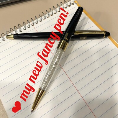 Gold Desk Accessories Gold Pen Personalized Pens Custom Pens Monogram ...