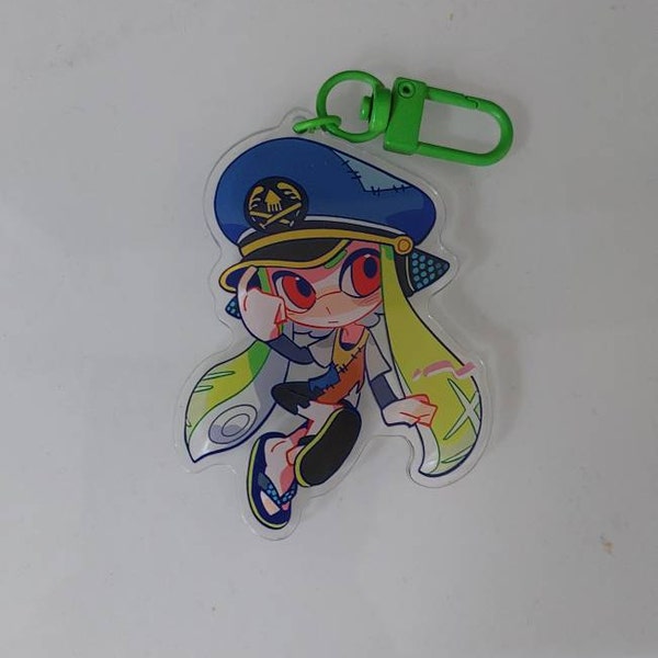 Splatoon Inspired Fan-art Keychain Charm Agent 3 Agent 4 Agent 8 ...