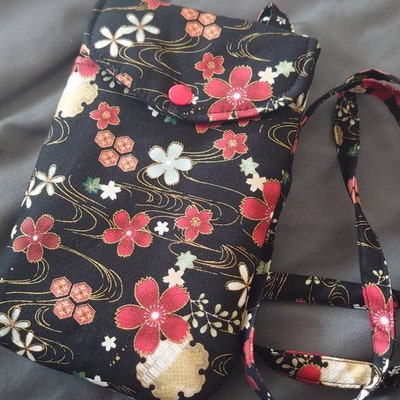 Phone Bag, Handmade Crossbody Smartphone Bag, Passport Bag, Adjustable ...