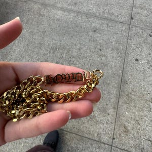 Girls Teddy Bear Chain Custom Name Necklace, Double Plated Name ...