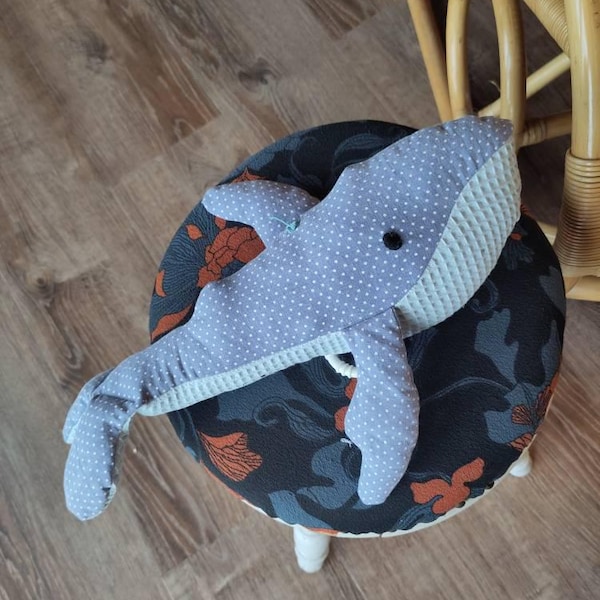 Blue Whale Sewing Pattern & Tutorial,pdf Download, DIY Soft Toy. 2 ...