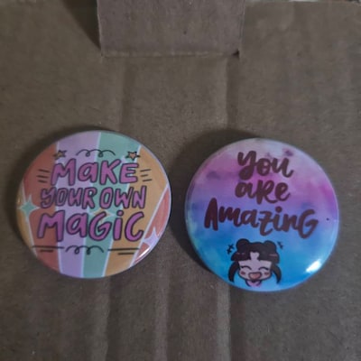 50 Editable Badge Button Pinback Doodle Animal Cute Cartoon Spreadsheet ...