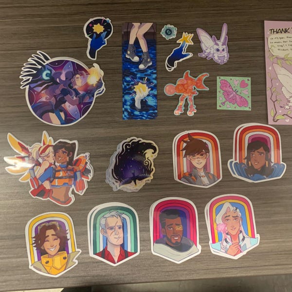 Overwatch Pride Stickers | Venture, Soldier 76, Tracer, Baptiste ...
