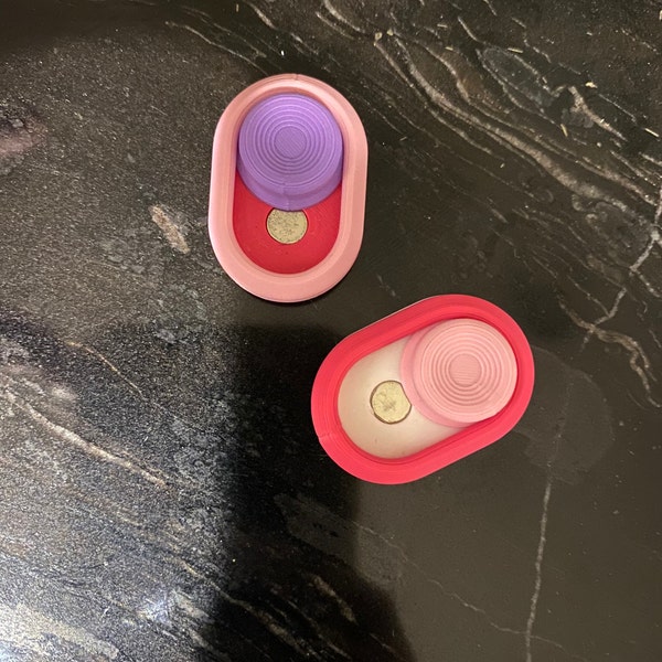 3D Printed Customizable Magnetic Haptic Slider Fidget Toy - Desk Toy ...