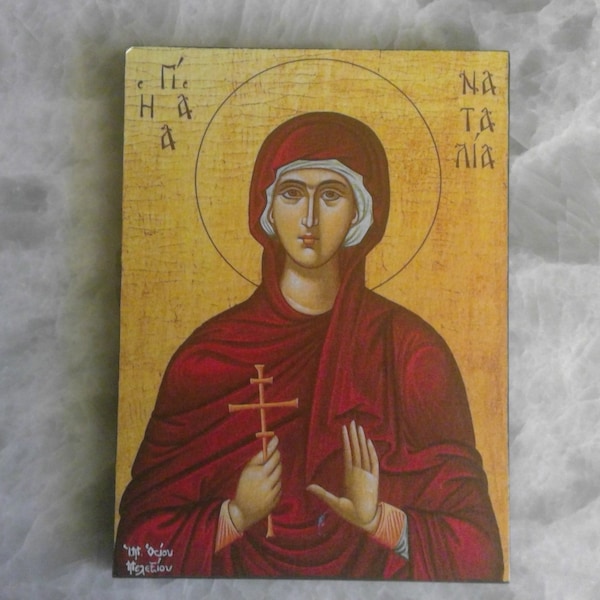 Icon of Saint Natalia, Martyr Natalia Icon, Saint Nathalia Religious ...