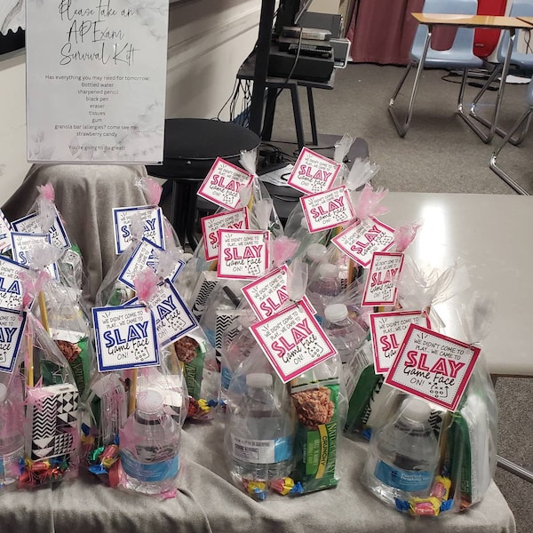 Makeup Gift Tag, Slay Gift Tag, Face Mask Tag, Team Good Luck Tag ...