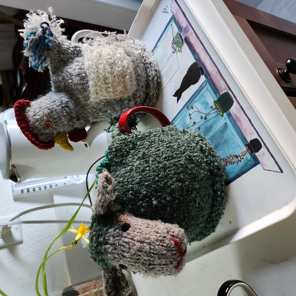 Donkey Hand Knitted Tea Cosy - Etsy