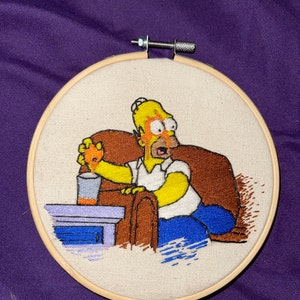 Custom Simpson's Painting: 8x8 Season 1-11 Scene - Etsy