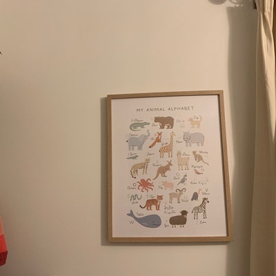 Rainbow Animal Alphabet Poster, PRINTABLE Wall Art, ABC Poster, Kids ...