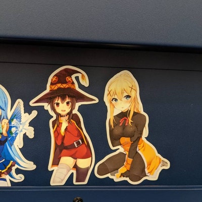 Darkness Vinyl Sticker From Konosuba Anime Stickers Laptop - Etsy