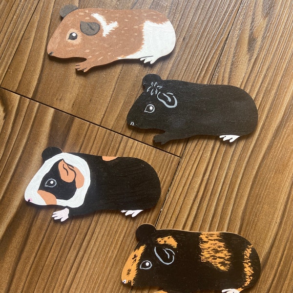 Unfinished Wooden Guinea Pig Shape - Animal - Pet - Craft - From 1" up ...