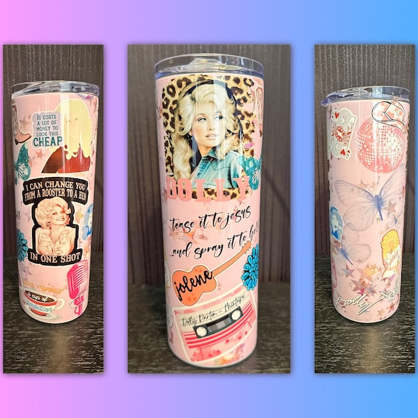 DOLLY | Sublimation Design | 20oz Skinny Tumbler | Digital Print ...
