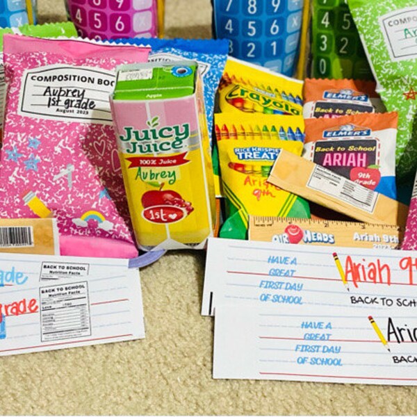 Back to School Chip Bag, Back to School Templates, Back to School Edit ...