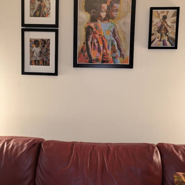 Wall Art • Poster • Together We Walk Inspired by Bisa Butler and Faith ...