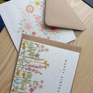 Plantable SEED PAPER Eco-friendly Sustainable Biodegradable | Etsy