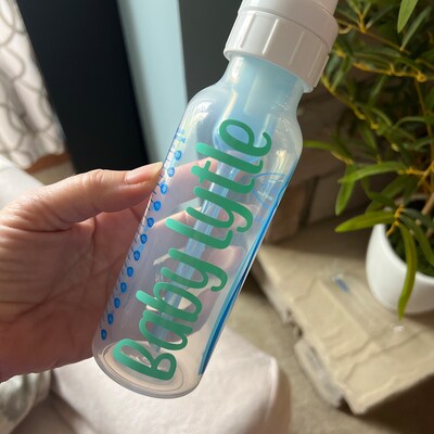 Baby Bottle Decals Monogrammed Personalized Bottle Labels Baby Shower ...