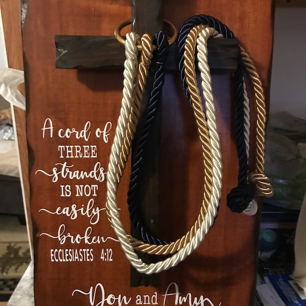 A Cord of Three Strands, Knot-tying Ceremony, Ecclesiastes 4:12 ...