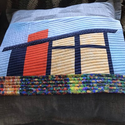 Mid Century Modern House Paper Piecing / Foundation - Etsy